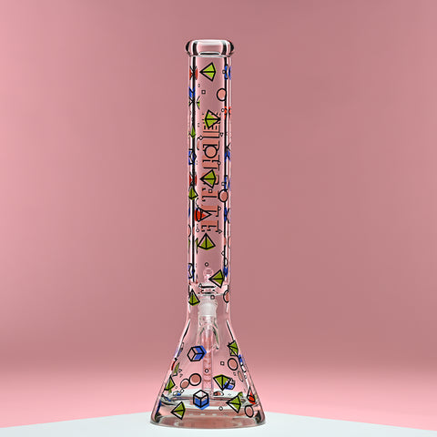 Shapes | 18" Beaker Bong | 12 mm Glass Base – Castle Glassworks