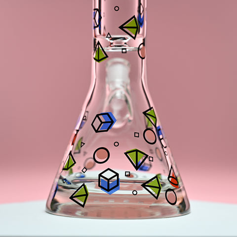 Shapes | 18" Beaker Bong | 12 mm Glass Base – Castle Glassworks